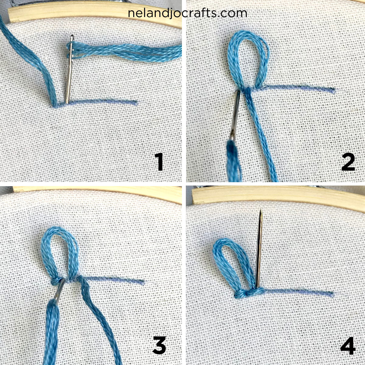 How to make Turkey Work stitch. - nelandjocrafts.com